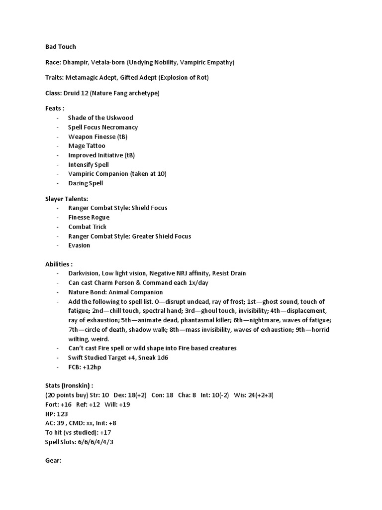 Evil Druid | PDF | D20 System | Dungeons & Dragons