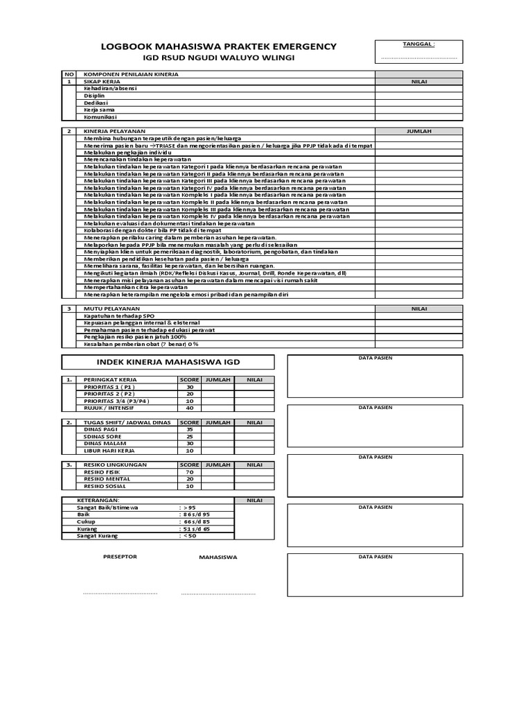 Logbook Mahasiswa | PDF