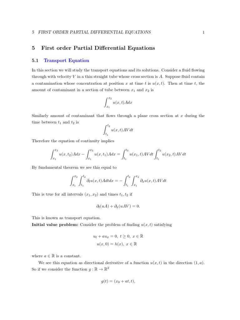 Pde Caracteristicas | PDF | Equations | Curve