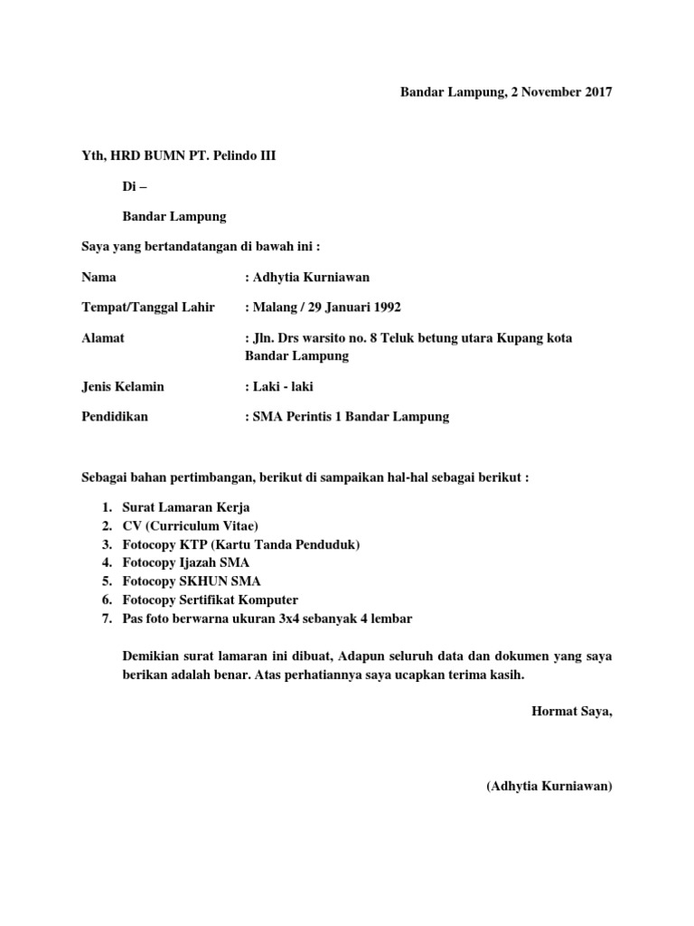 CV. PT. Pelindo | PDF