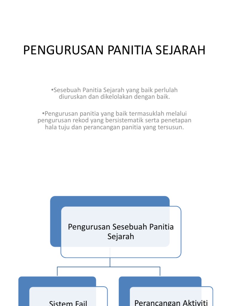 Pengurusan Panitia Sejarah | PDF