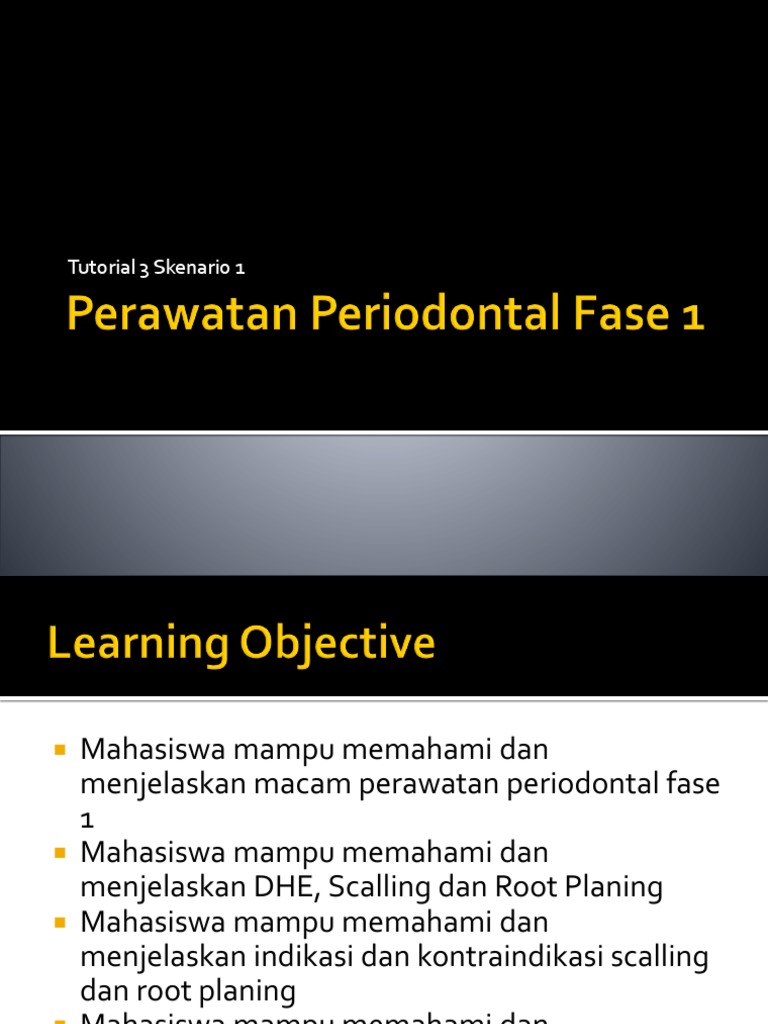 Perawatan Periodontal Fase 1 Pleno Sken1 KLPK 3 | PDF