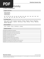 Answer Key Gatsby MC Final Test | PDF | The Great Gatsby