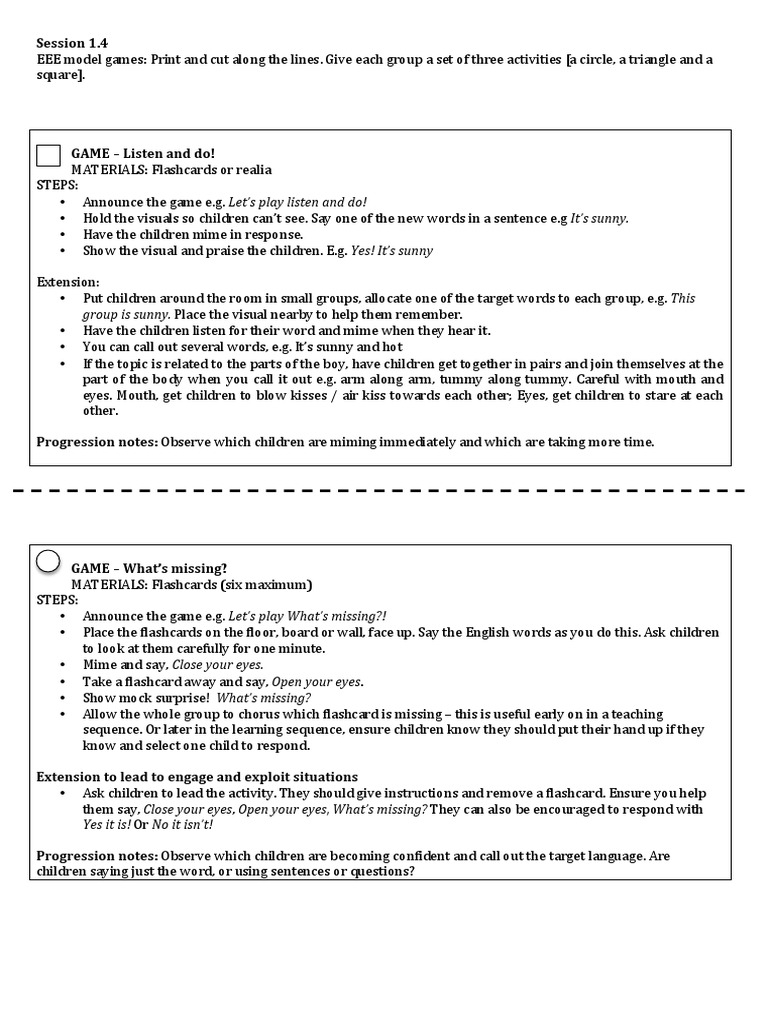 TR 1.4.3 EEE Model Sequencing | PDF | Toys | Question