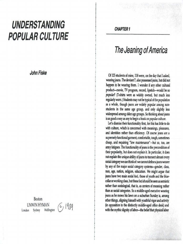Understanding Popular Culture | PDF