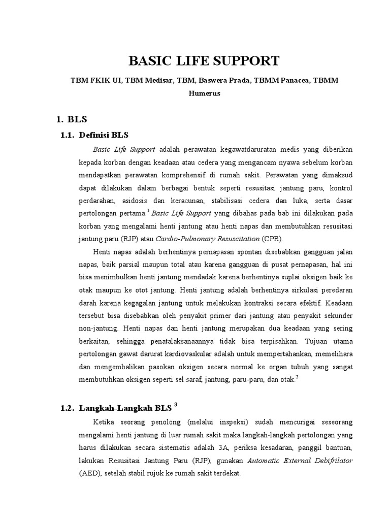 Basic Life Support | PDF