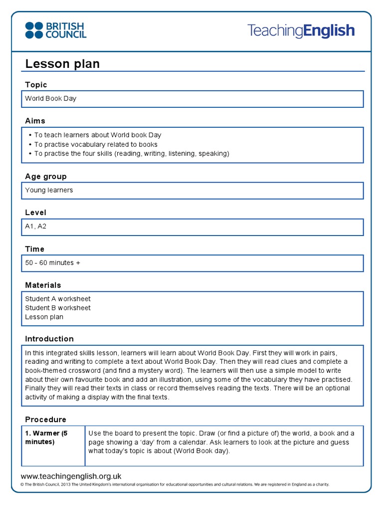 Lesson Plan: Topic | PDF | Lesson Plan | Reading (Process)