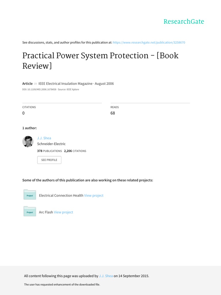 Practical Power System Protection - Book Review | PDF | Electric Power ...