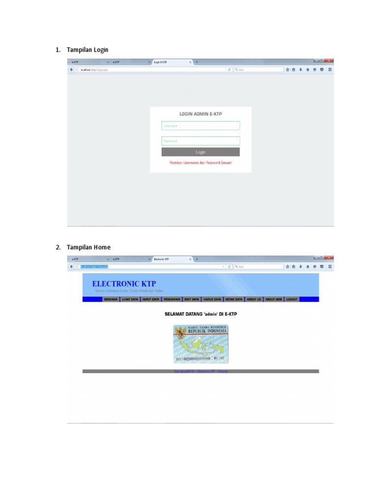 Tampilan Login | PDF | Html | Computer File Formats