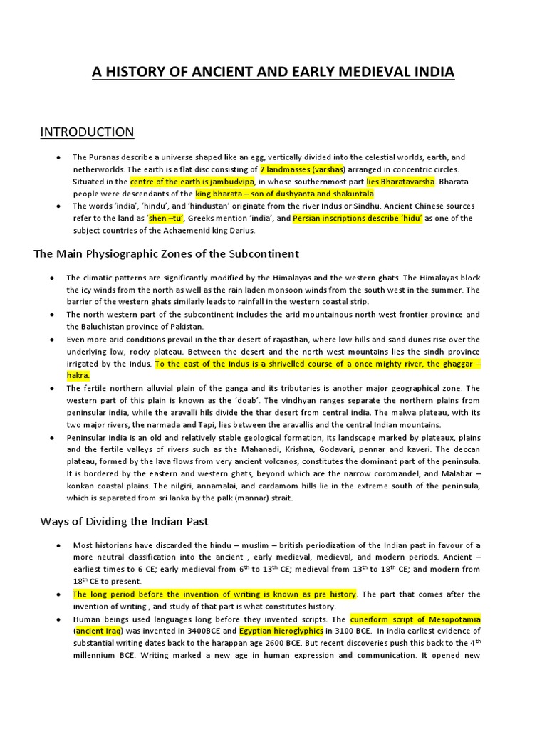 A History of Ancient and Early Medieval India | PDF | Vedas | Buddhist ...