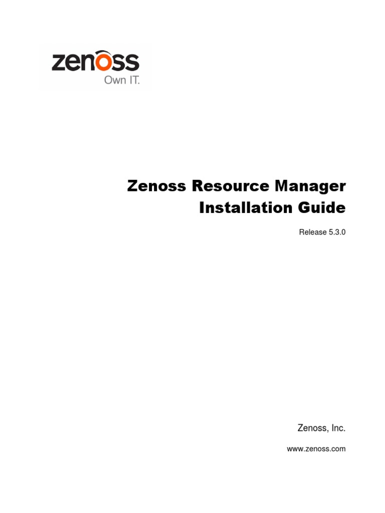 Zenoss Resource Manager Installation Guide | PDF | Hyper V | Command ... Zenoss Resource Manager Installation Guide | PDF | Hyper V | Command ...