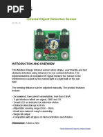 IR Proximity Sensor Datasheet | PDF | Infrared | Arduino