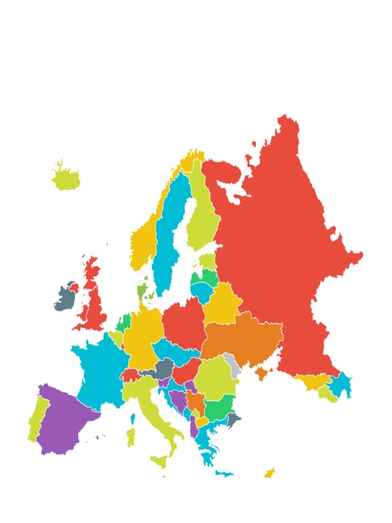 Mapa Político Europa Mudo | PDF