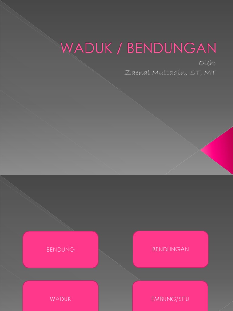 Pengertian Bagian Dan Tipe Bendungan PDF | PDF | Griya & Taman ...