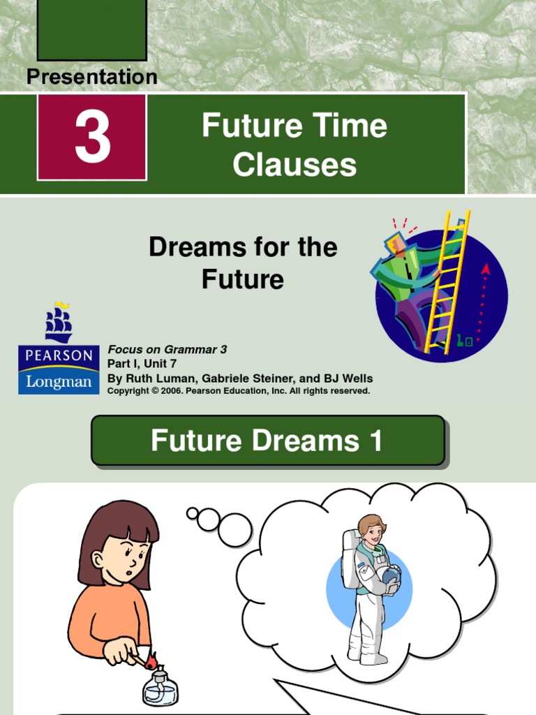 Future Time Clauses: Dreams For The Future | PDF | Clause | Sentence ...