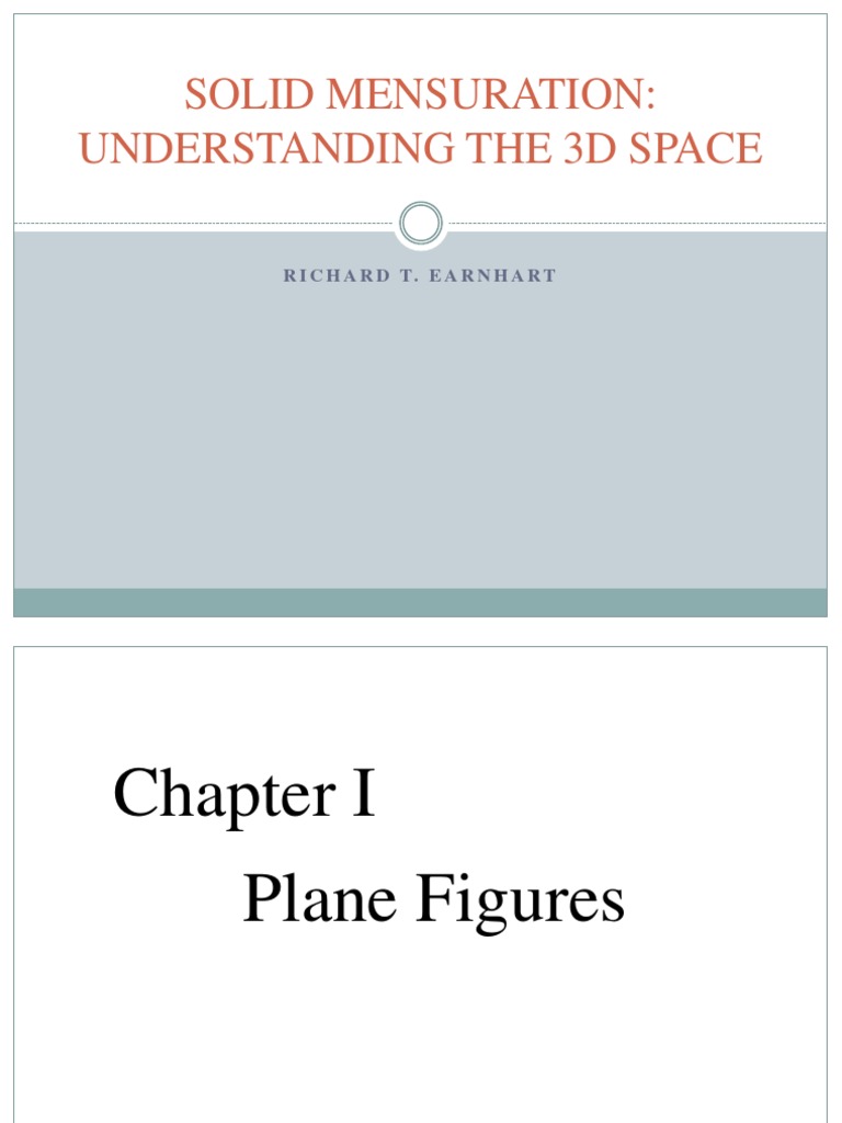 Solid Mensuration Chapter 1 | PDF | Triangle | Area