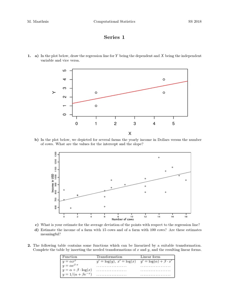 Series 1 | PDF | Normal Distribution | Linear Regression