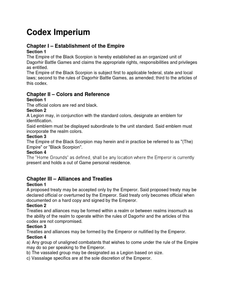 Codex Imperium | PDF | Emperor | Roman Legion