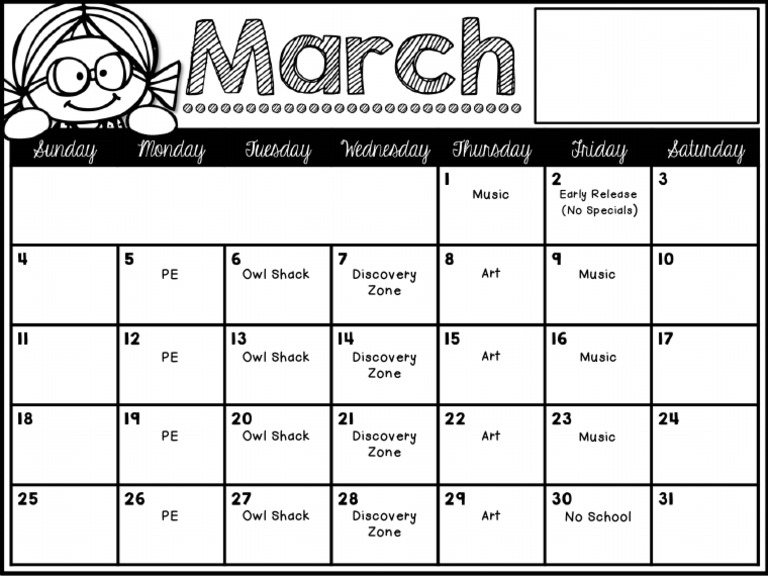 March Calendar | PDF