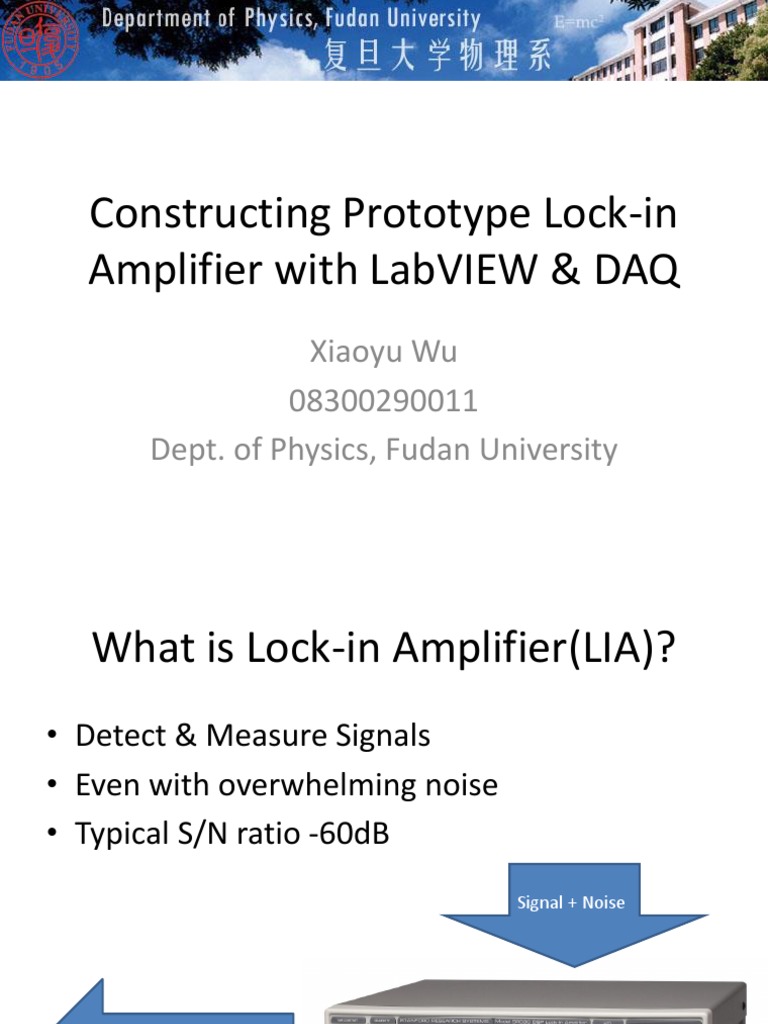吴啸宇 Constructing Prototype Lock-In Amplifier With Labview Daq | PDF