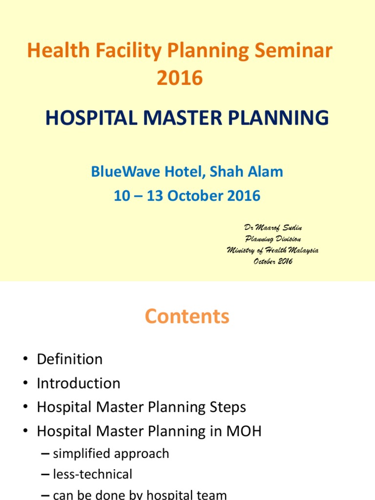Hospital Services Physical Expansion Plan (Hosp .Masterplan) - DR ...