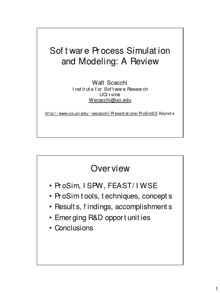 Software Process Simulation and Modeling: A Comprehensive Review of ...