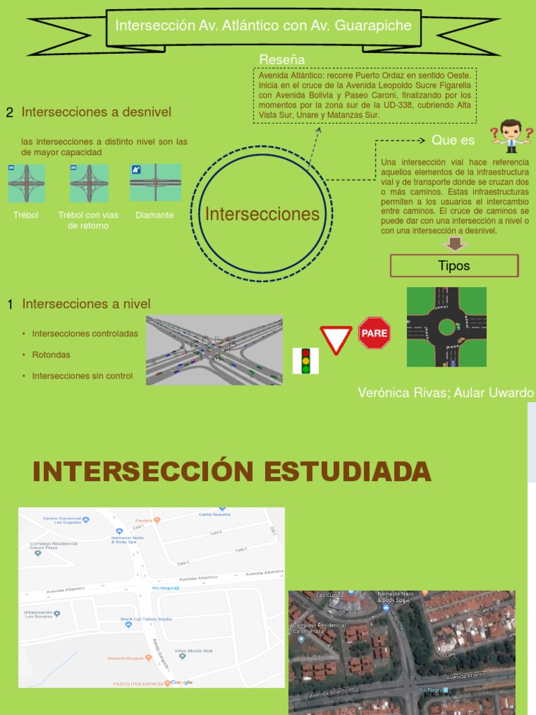 Intersecciones | PDF | Intersección (carretera) | Transporte por carretera