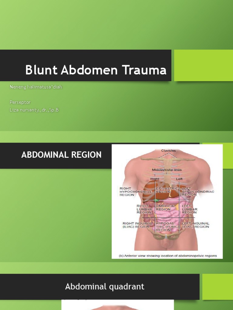 Blunt Abdomen Trauma Fix | PDF | Major Trauma | Traumatology