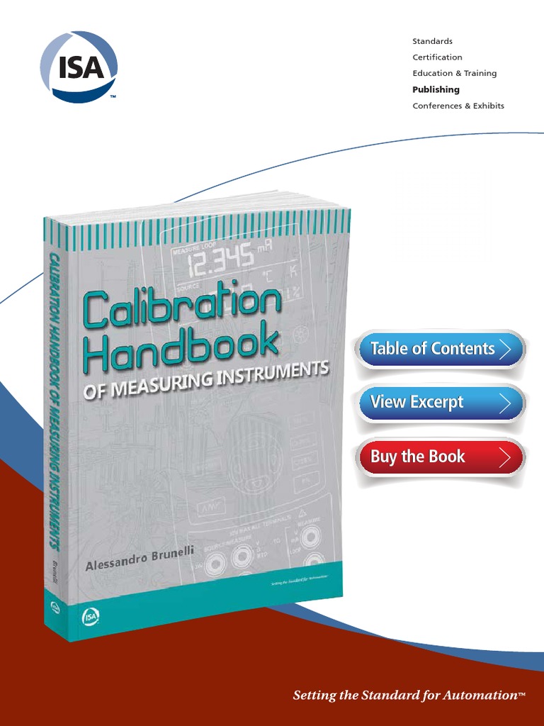 Calibration Handbook of Measuring Instruments Excerpt | PDF ...