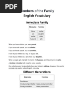 All Family Relationship Names in English With Pictures PDF | PDF ...
