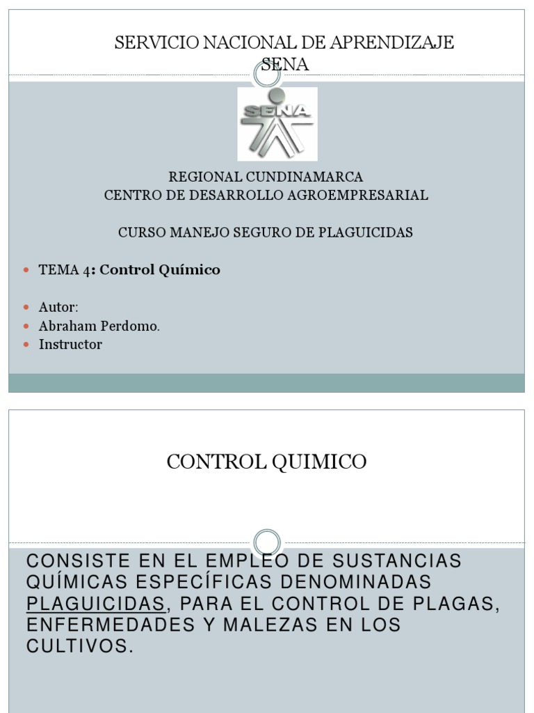 Control Químico de Plagas y Pesticidas | PDF | Pesticida | Plaga ...