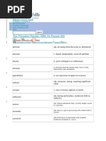Advanced English Vocabulary List With Meanings & Examples | PDF | Adjective