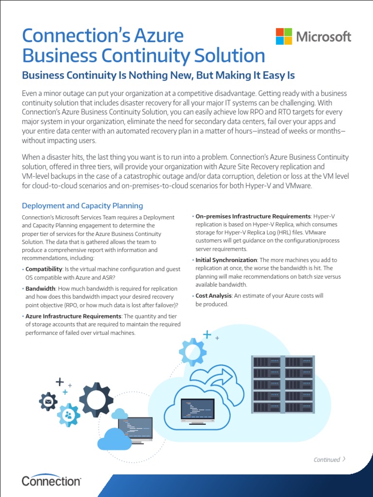 Microsoft Azure Business Continuity Solutio PDF | PDF | Hyper V ...