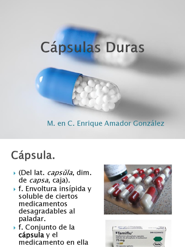 Cápsulas Duras | PDF | Medicamentos con receta | Gelatina
