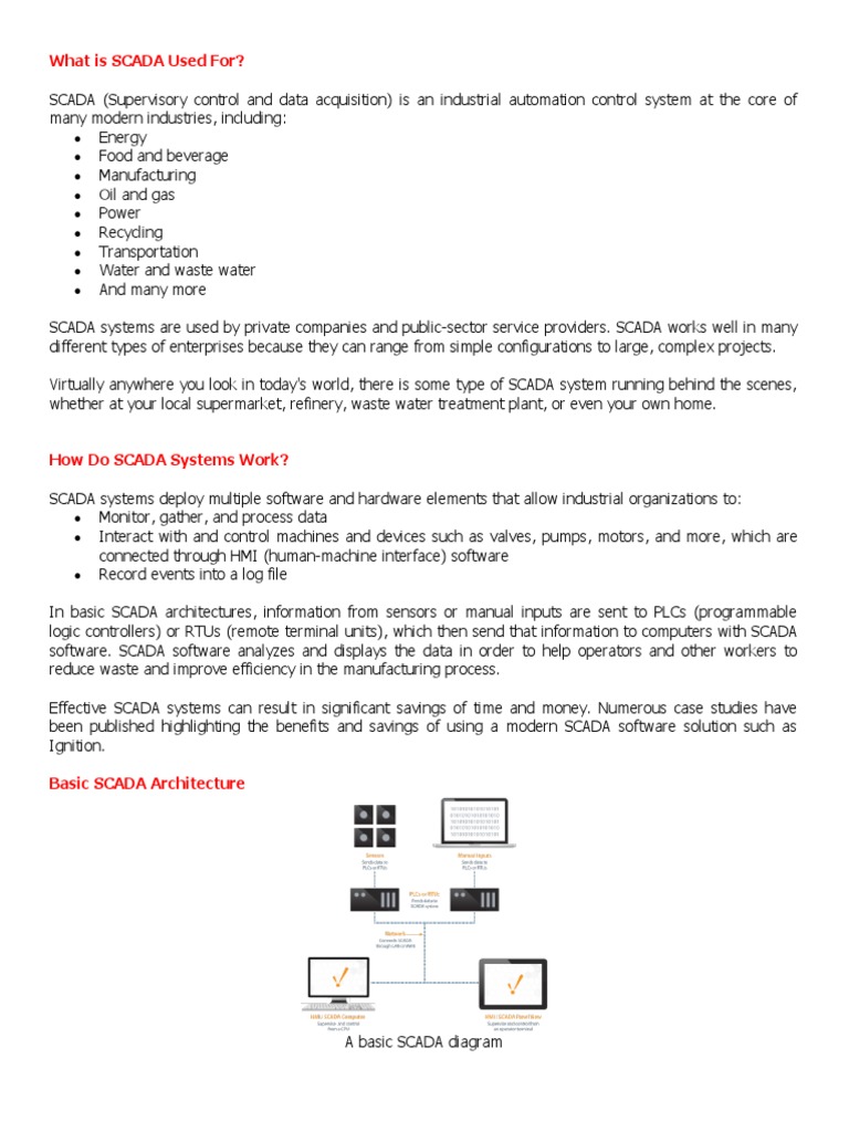 What Is SCADA Used For? | PDF | Scada | Electrical Engineering