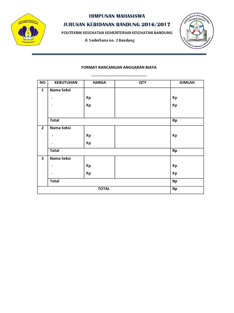 Format RAB & LPJ | PDF