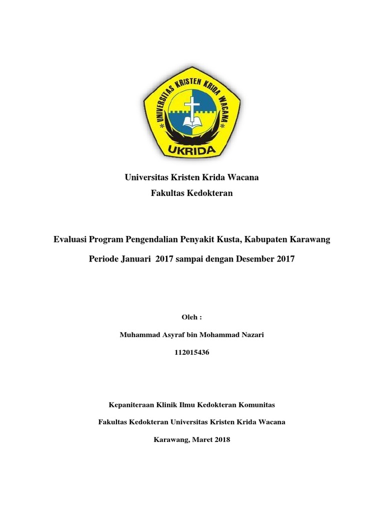 Evaluasi Program Kusta Puskesmas Batujaya | PDF | Pengembangan Diri | Sains & Matematika