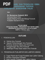 Pengenalan PUSLABFOR Bareskrim Polri | PDF