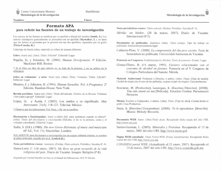 Formato Apa