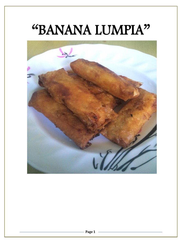 Banana Lumpia | PDF | Banana | Asian Cuisine