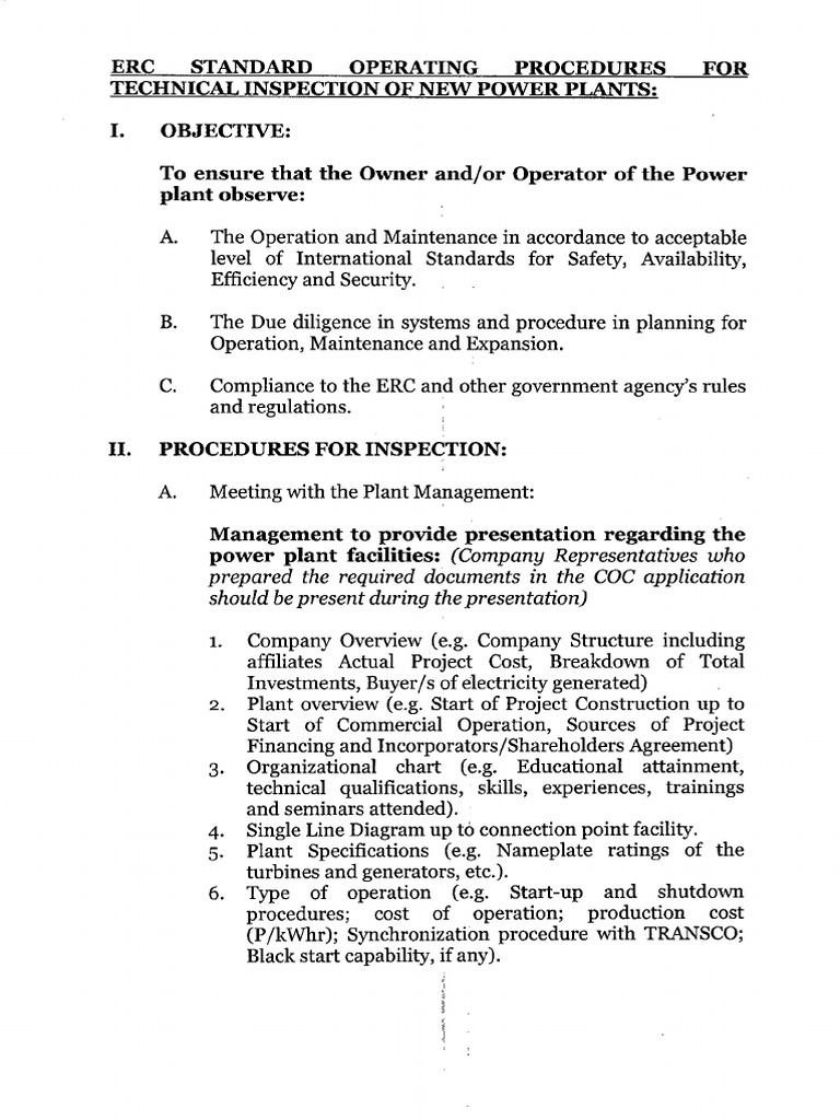 Standard Operating Procedures 42016 | PDF