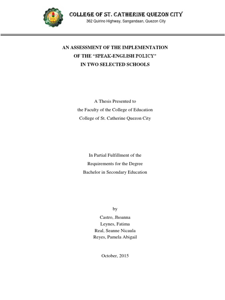 Preliminary Pages v5.0 | PDF | Thesis | Student's T Test