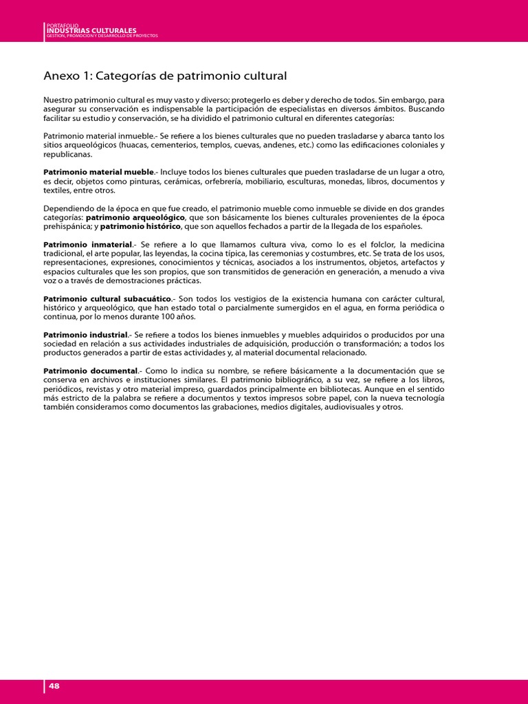 Industruas Culturales Patrimonio Cultural Unesco PDF | PDF | Turismo | Perú