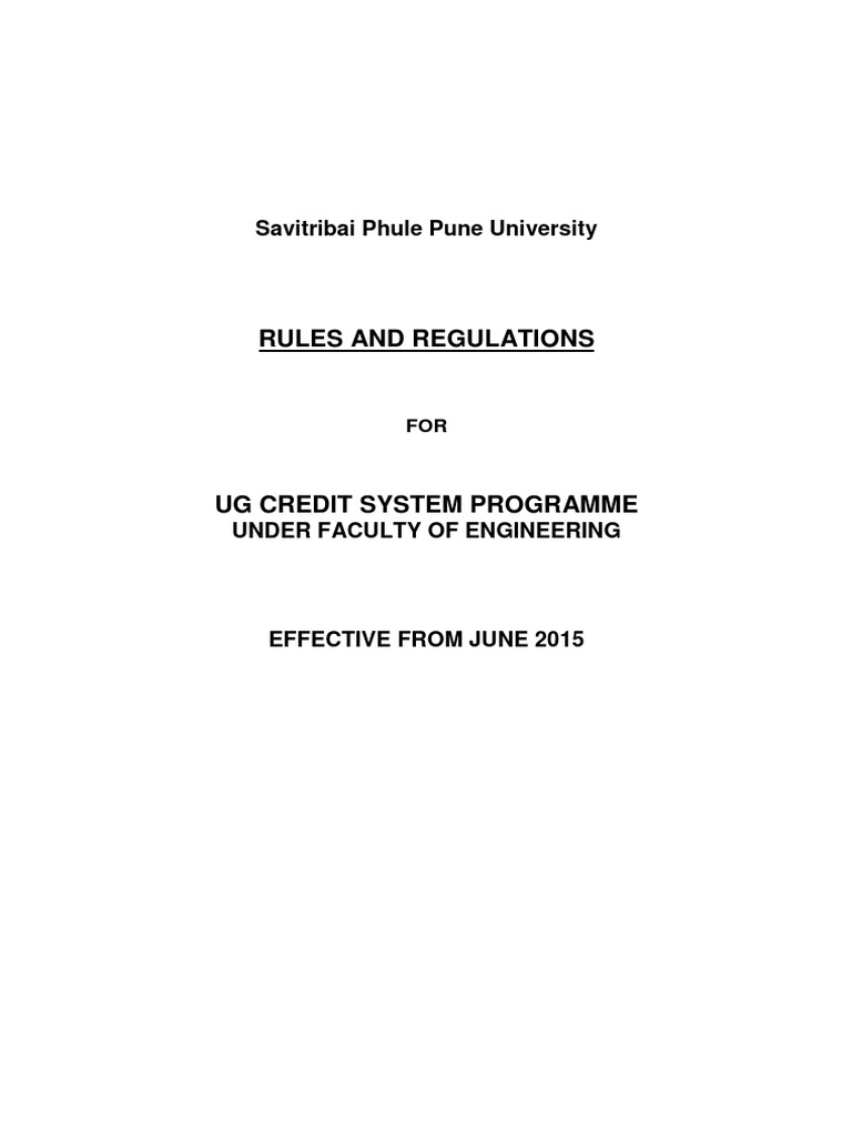 Ug Rule Regulations For Credit System 2015 18june | PDF | Grading ...