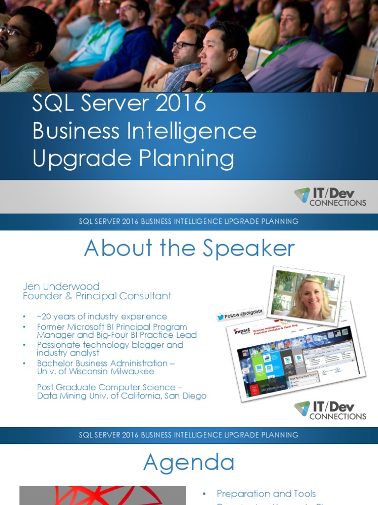 SQL Server 2016 Business Intelligence Upgrade Planning | PDF ...