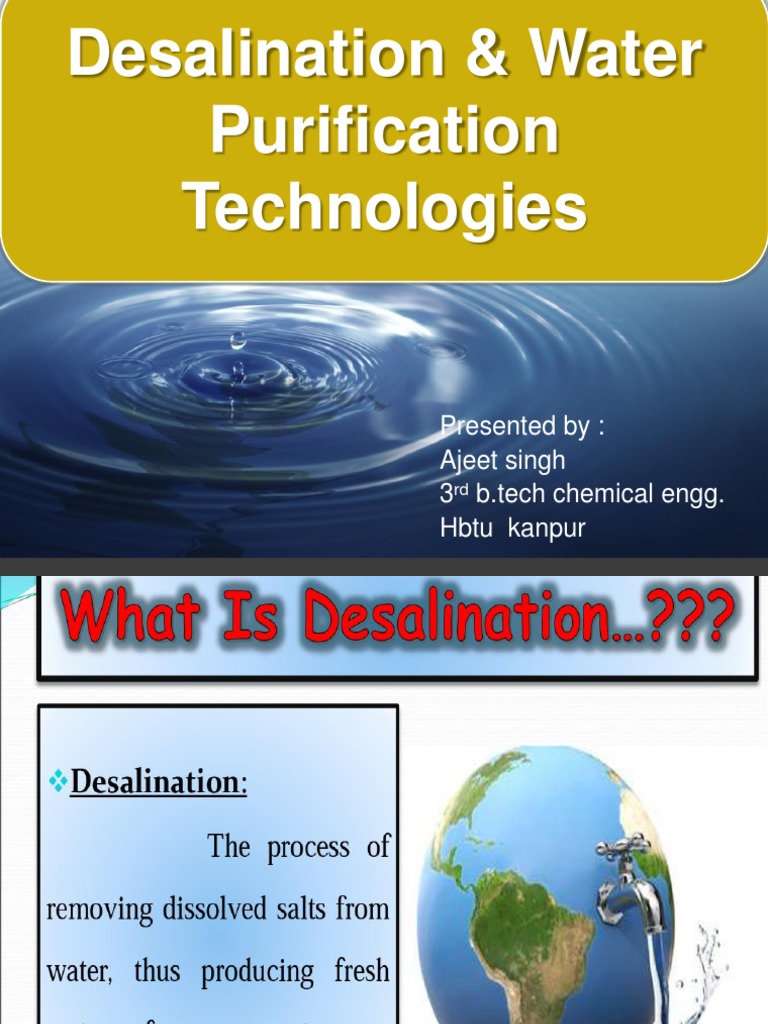 Desalination Technologies Overview | PDF | Science & Mathematics