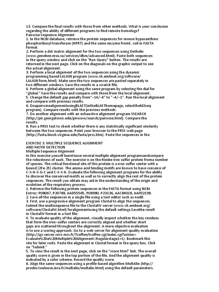 Bioinfo 23e | PDF | Sequence Alignment | Computational Science