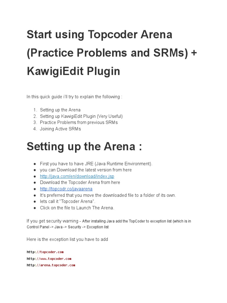 SRM Guide | PDF | Java Virtual Machine | Java (Programming Language)