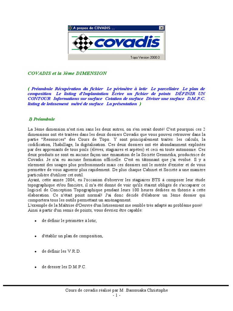 Guide Covadis | PDF | Dessin technique | AutoCAD