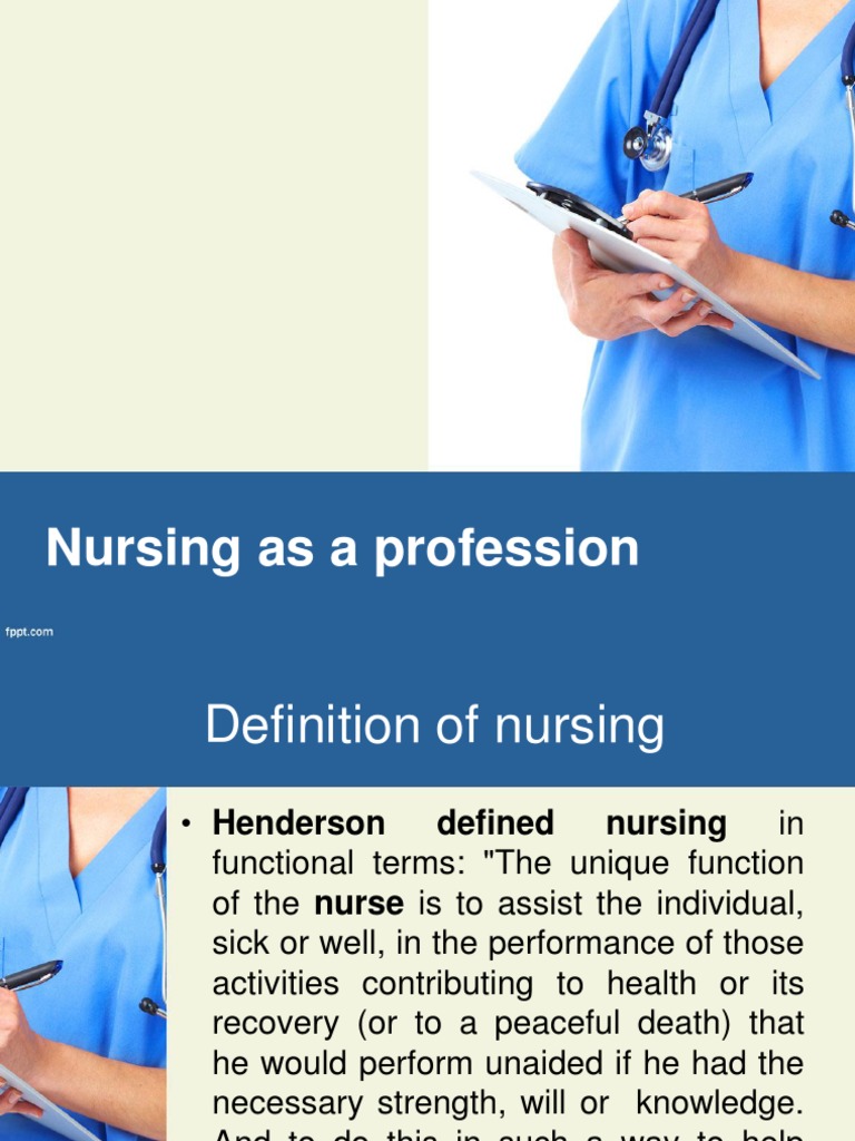 Nursing As A Profession | PDF | Profession | Nursing